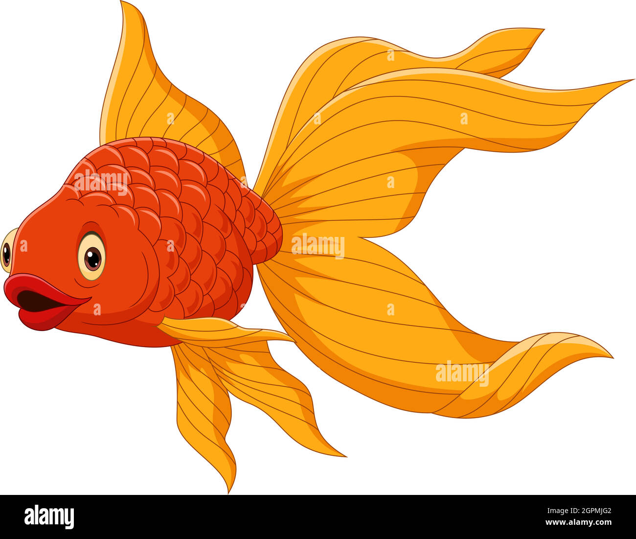 Cute Goldfish Cartoon