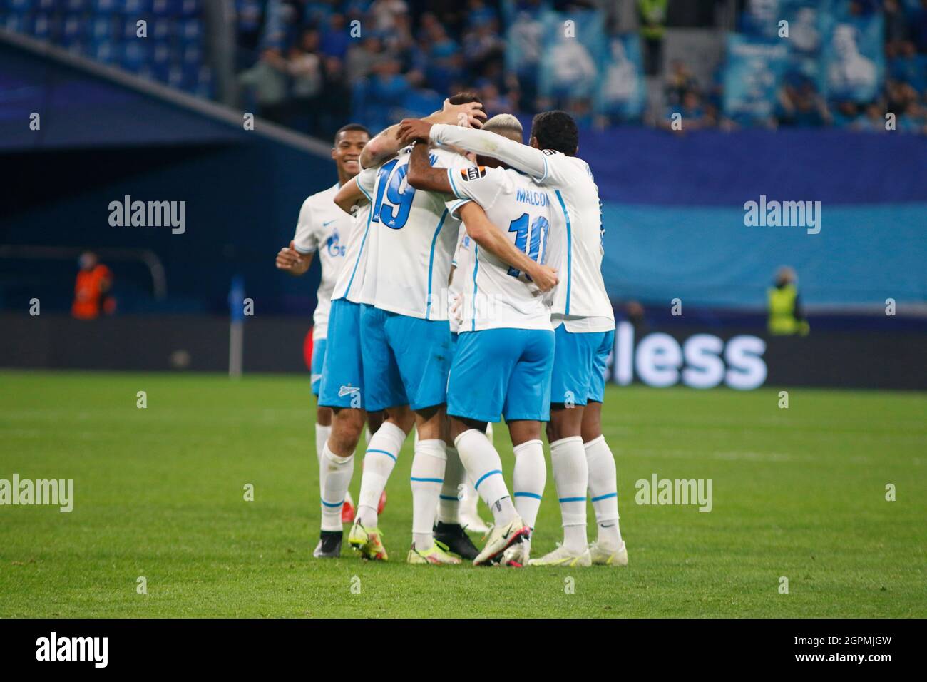Saint Petersburg, Russia - 25 September 2021: Football, UEFA Champions ...