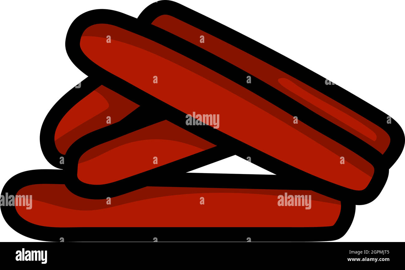 Roasted sausages Stock Vector Images - Alamy