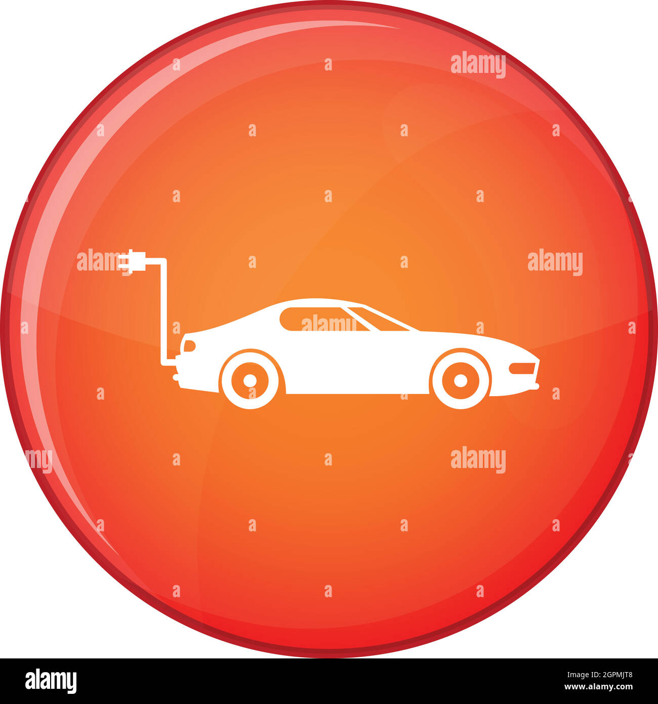 Electric car refueling vector Stock Vector Images - Alamy