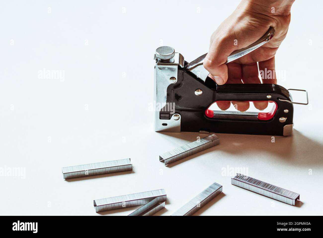 Using a stapler hi-res stock photography and images - Alamy