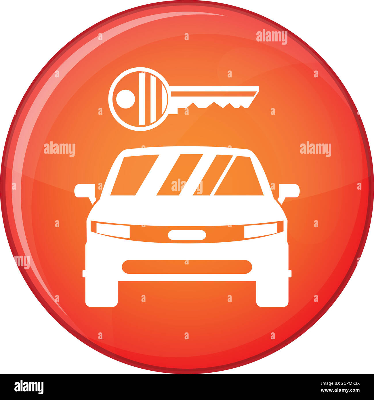 Car and key icon, flat style Stock Vector Image & Art - Alamy