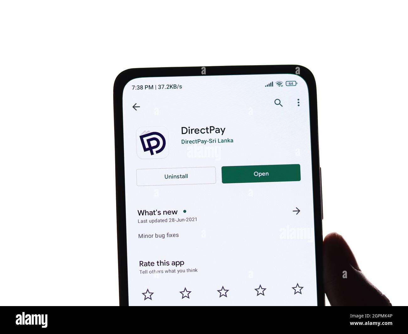 West Bangal, India - September 28, 2021 : Directpay logo on phone screen stock image Stock Photo ...