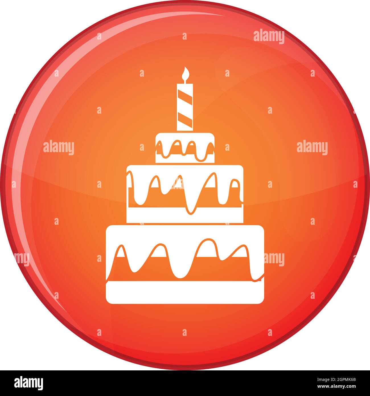 Flat pastry cake Stock Vector Images - Alamy