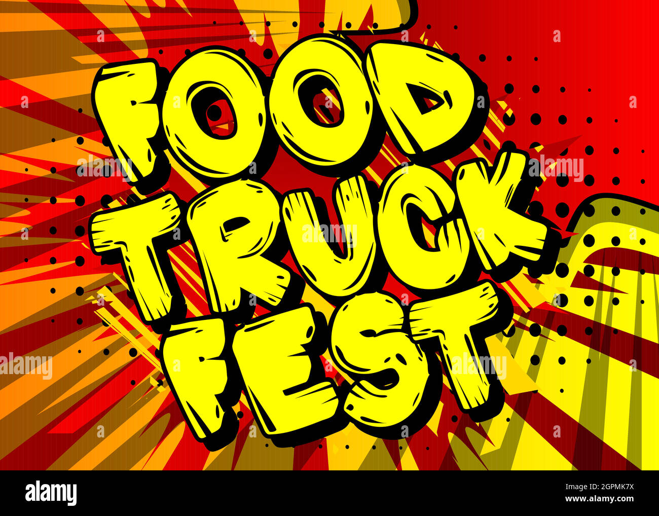 Food Truck Fest - Comic book style text Stock Vector Image & Art - Alamy