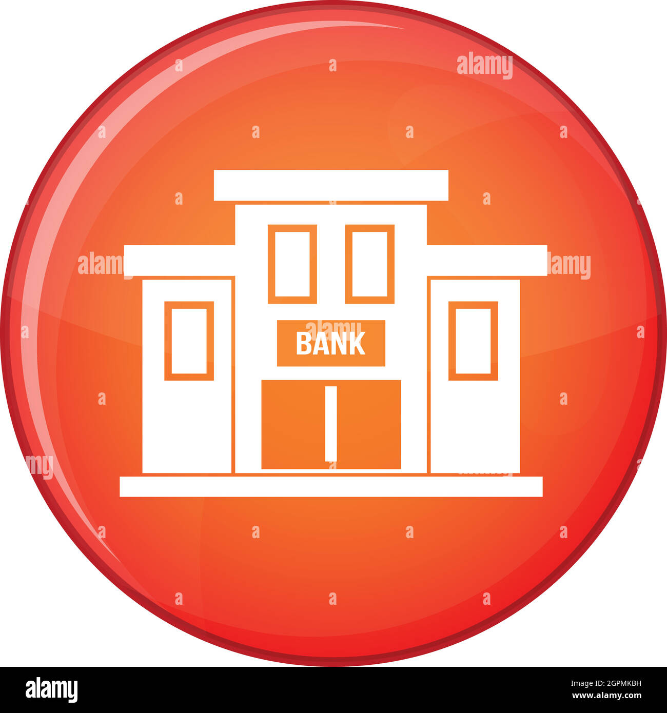 Bank building icon, flat style Stock Vector Image & Art - Alamy