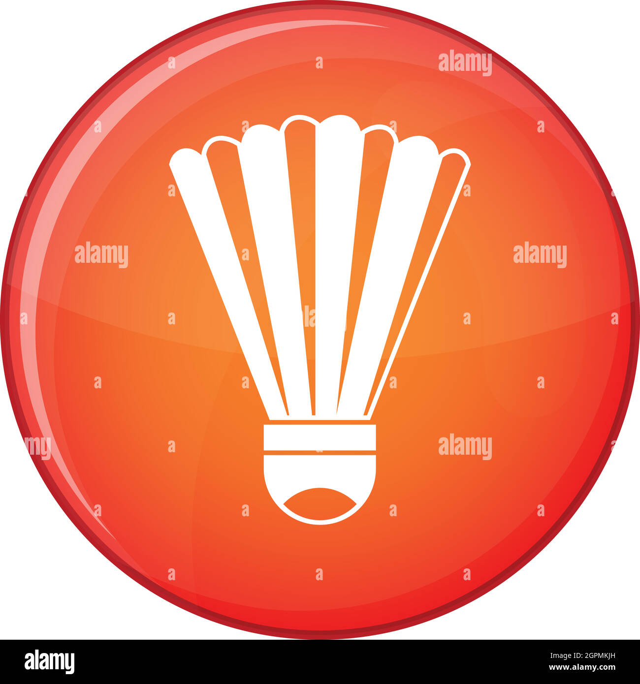 Shuttlecock icon, flat style Stock Vector Image & Art - Alamy