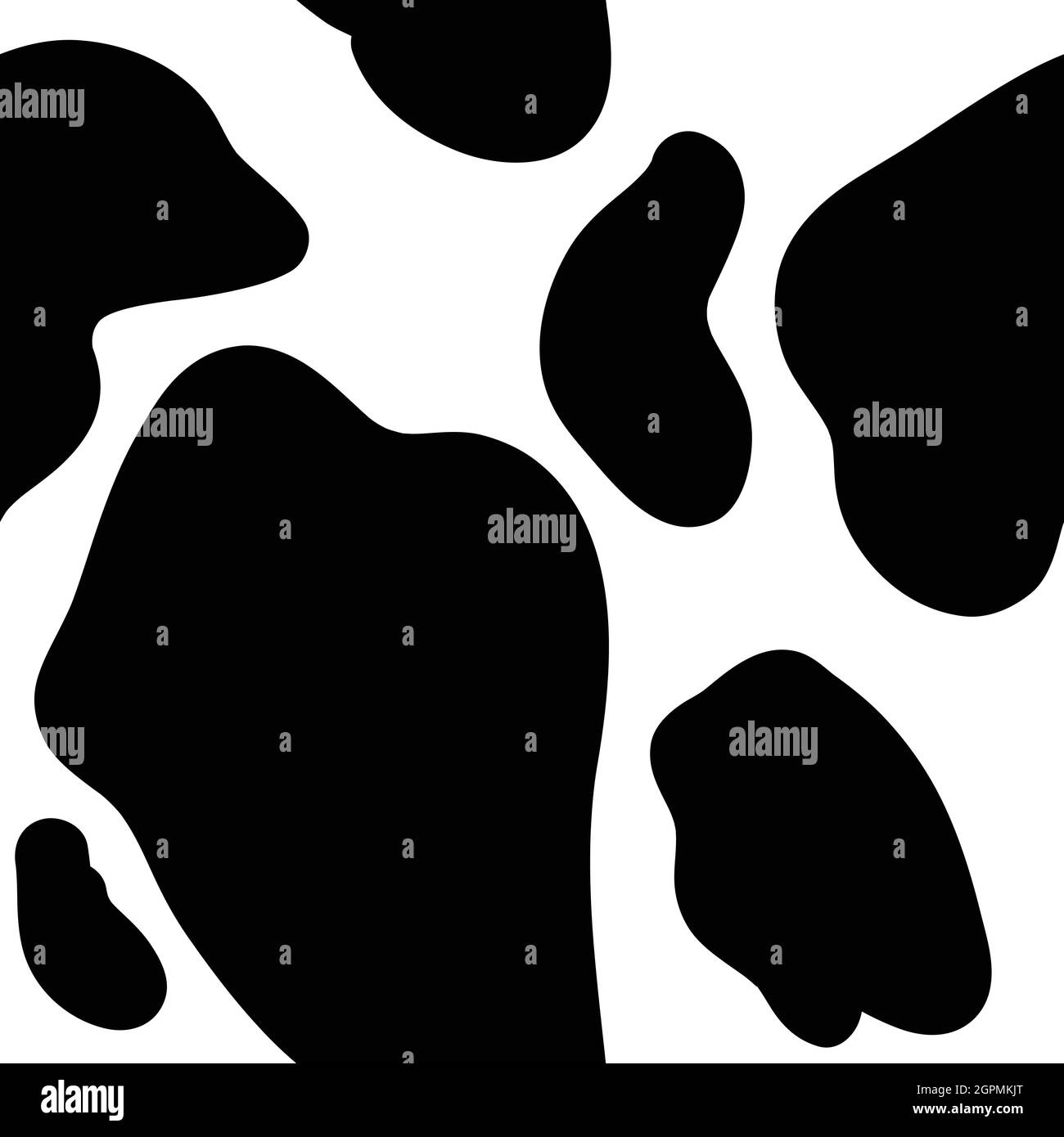 Cow Spots Seamless Pattern Background Animal Skin Texture Illustration ...