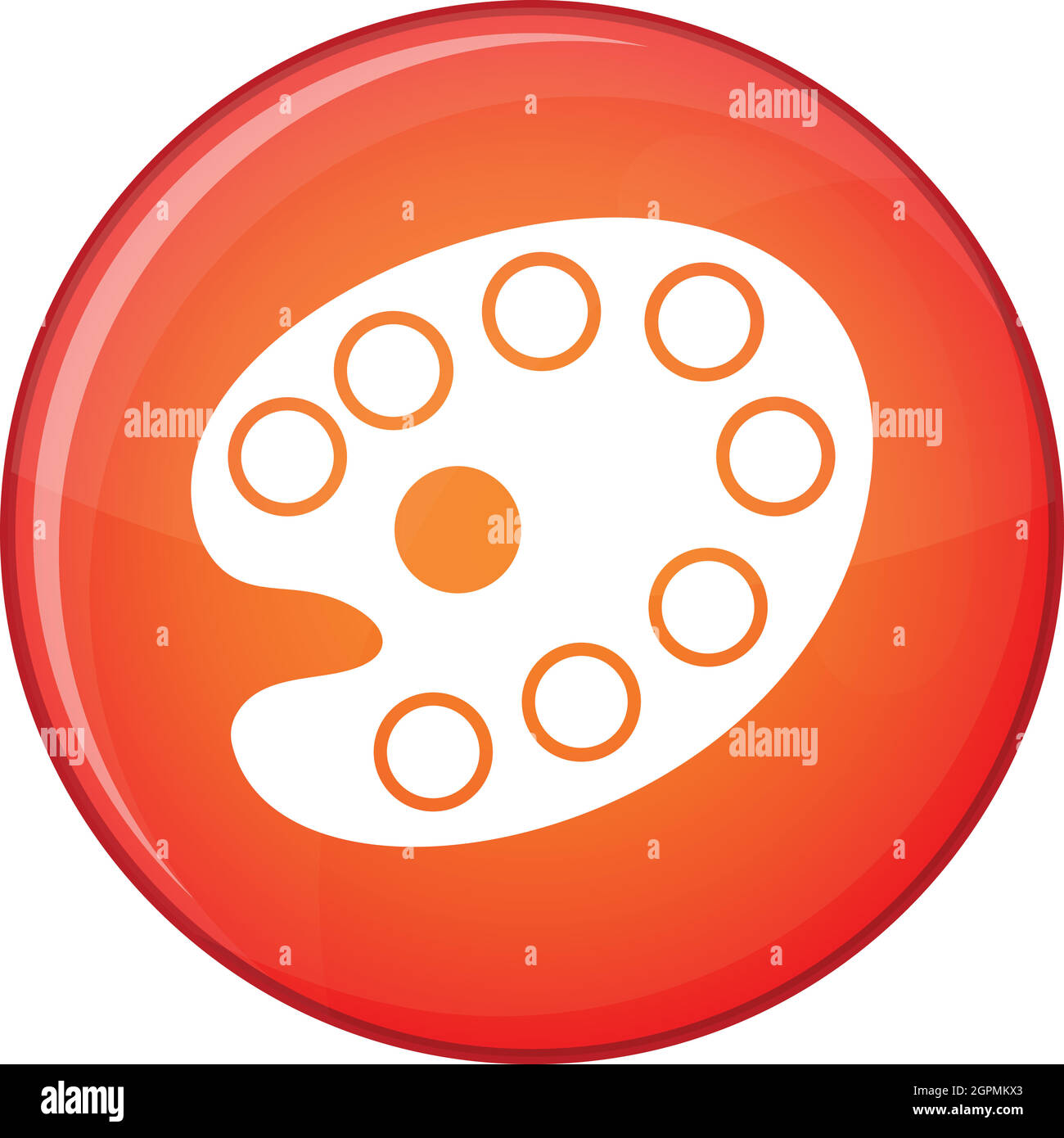 Art palette icon, flat style Stock Vector Image & Art - Alamy