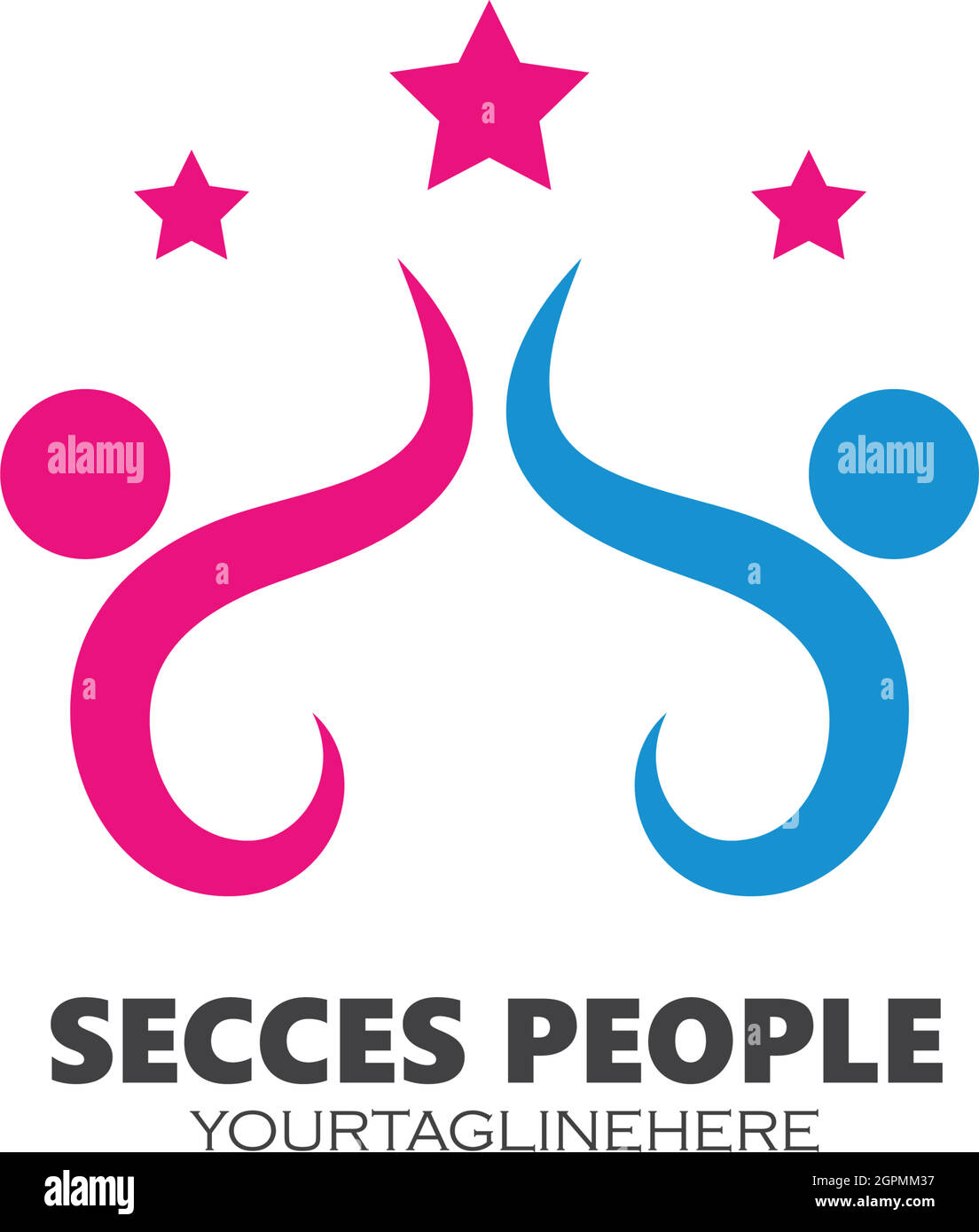 the character of success people and community logo icon Stock Vector ...