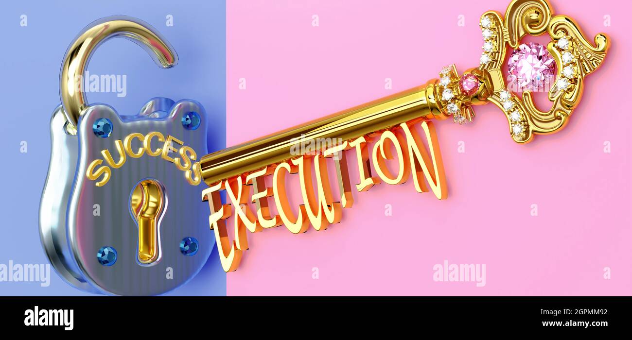 Key to success is Execution - to win in work, business, family or life ...