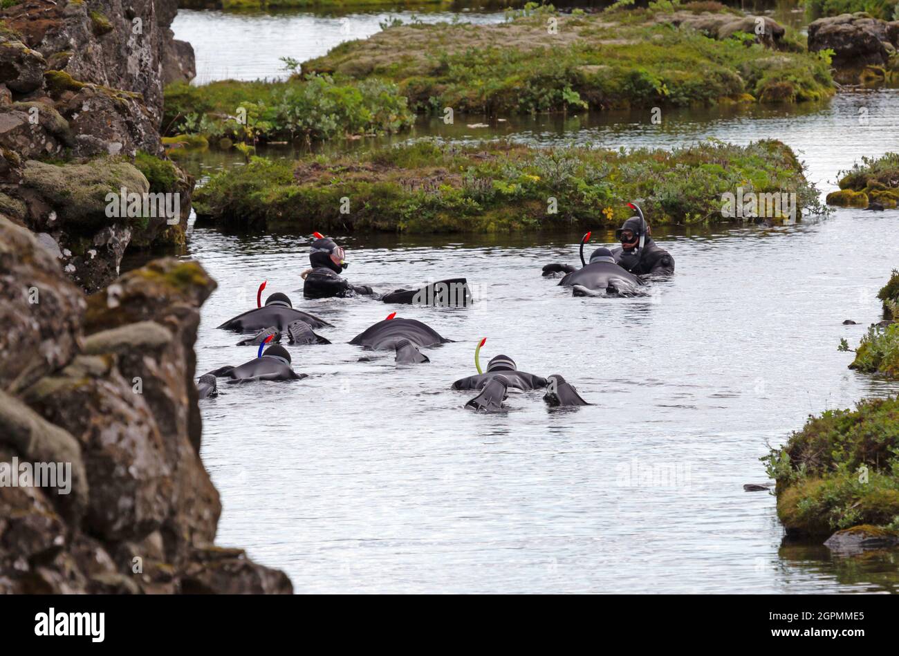 Thingvellir national park silfra rift hi-res stock photography and ...