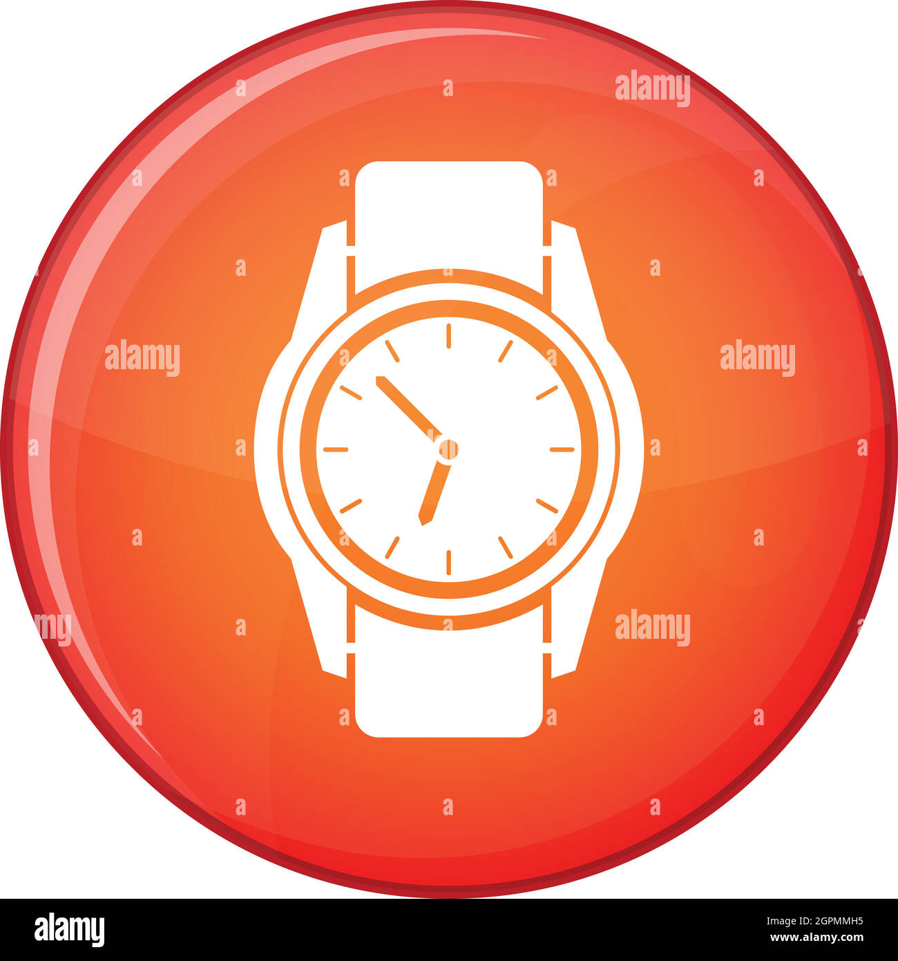 Watch icon, flat style Stock Vector Image & Art - Alamy