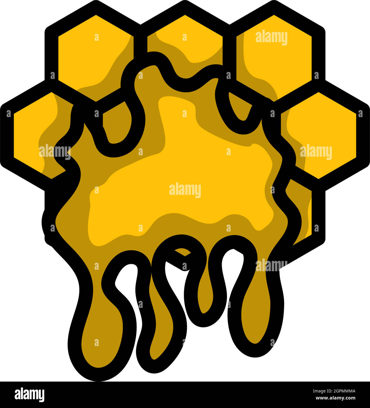 Honey drop icon outline hi-res stock photography and images - Alamy
