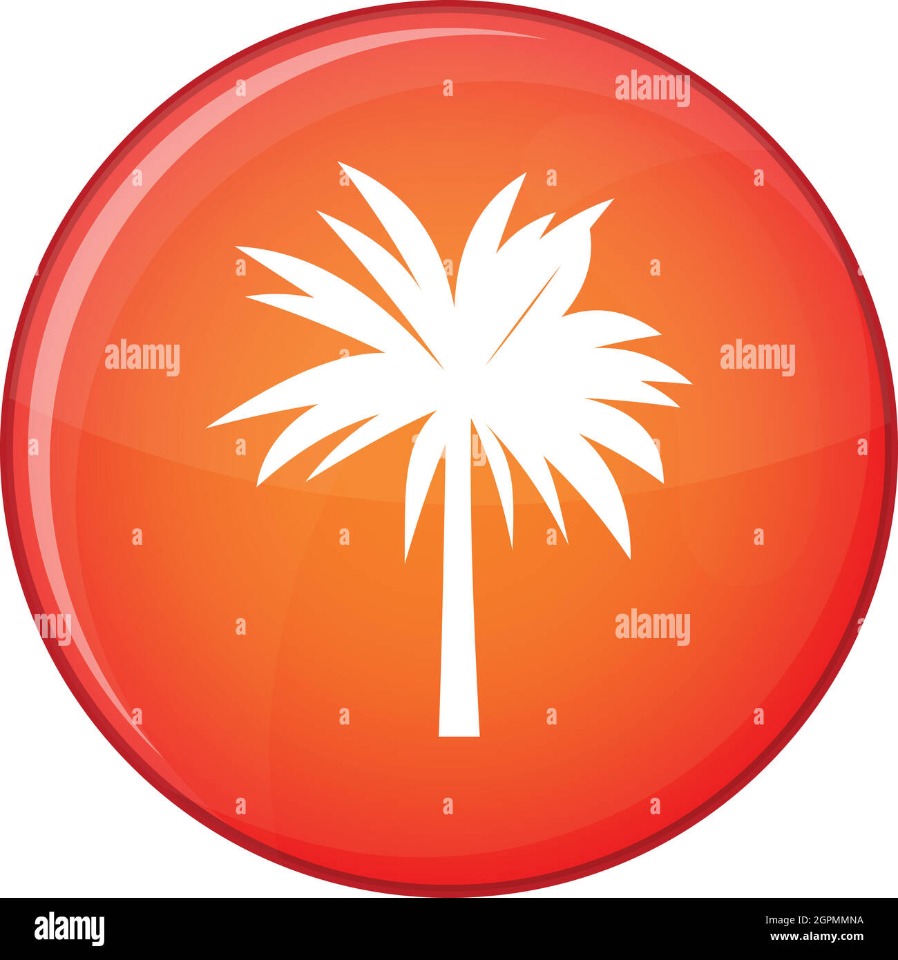 Palm icon, flat style Stock Vector Image & Art - Alamy