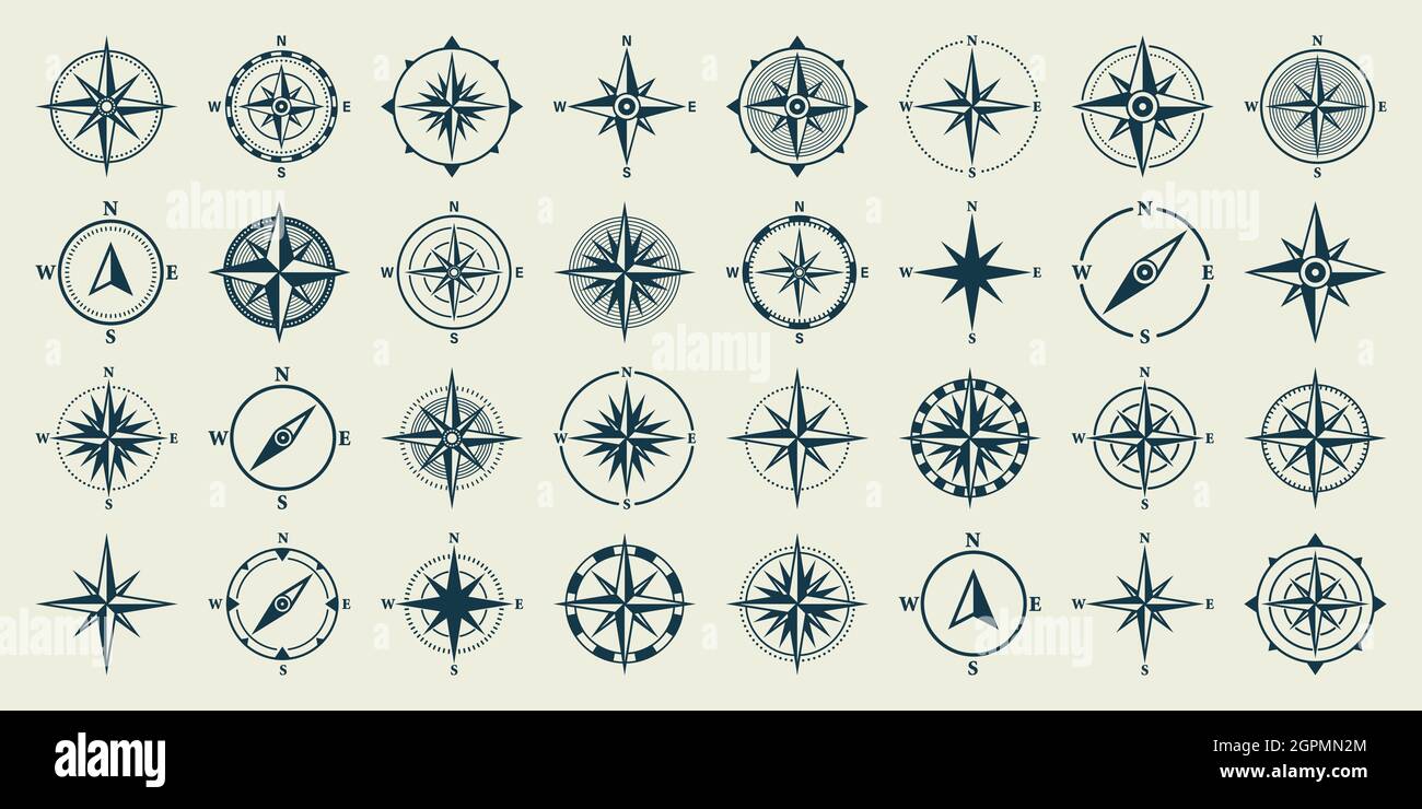 Old map navigation chart sailing Stock Vector Images - Alamy