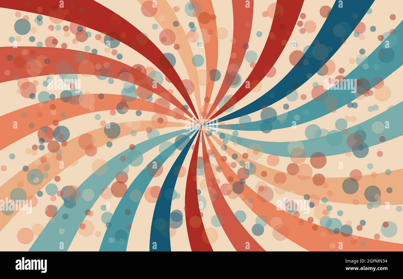 Sunlight Retro Background Circus Sunbeam Background Stock Vector Image