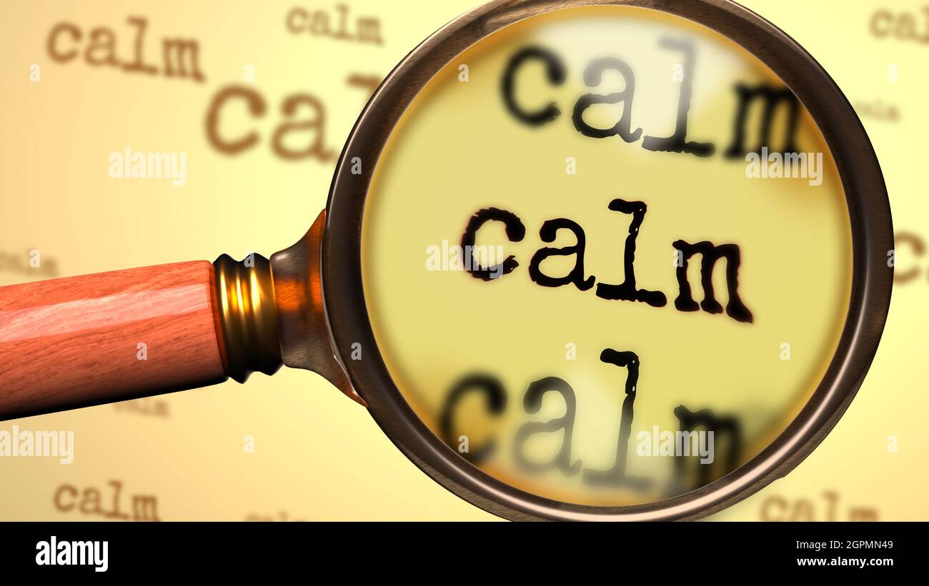 Illustration of calm concept hi-res stock photography and images - Alamy