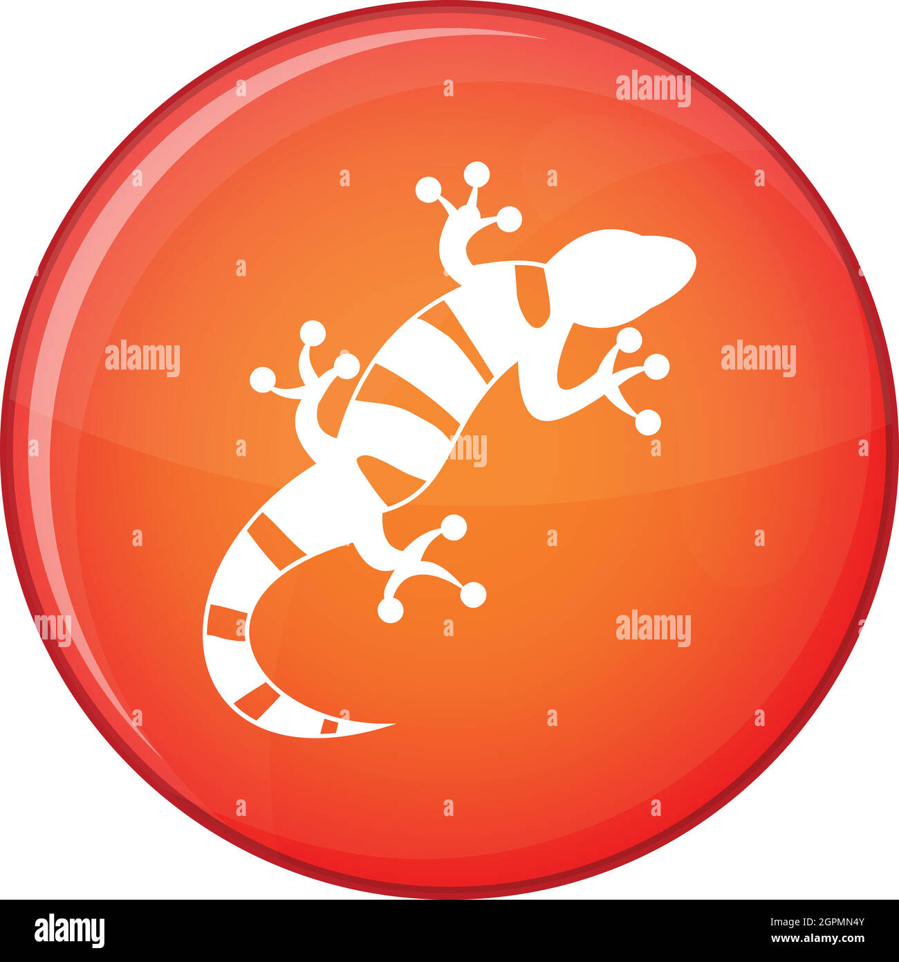 Lizard icon, flat style Stock Vector Image & Art - Alamy