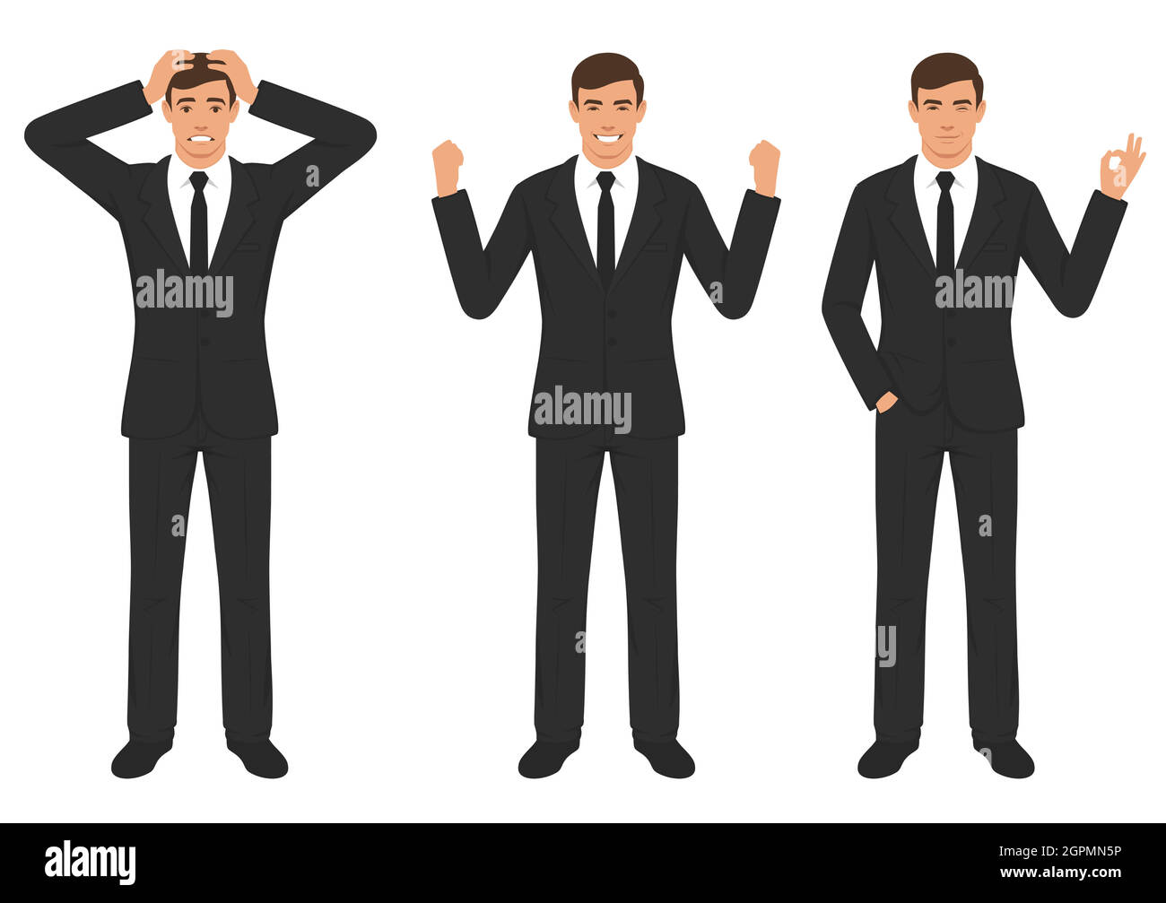 Fun facial expressions young Cut Out Stock Images & Pictures - Alamy