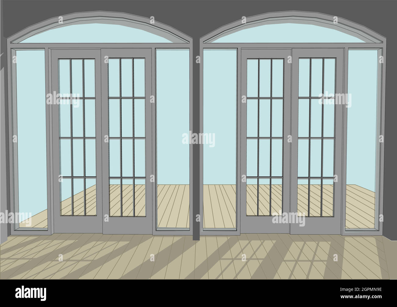 Double wooden frame Stock Vector Images - Alamy