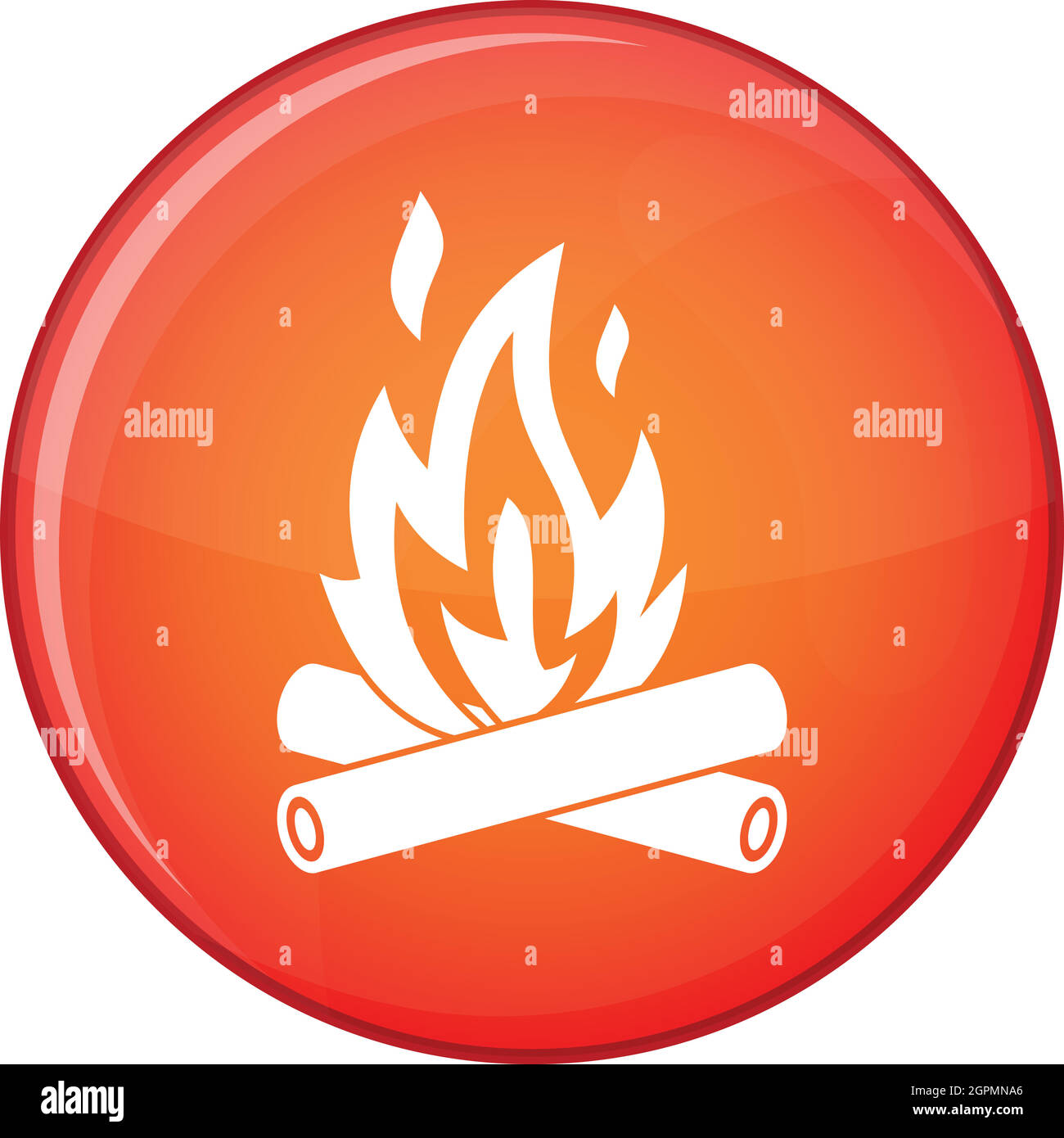 Tourist campfire outdoor bonfire Stock Vector Images - Alamy