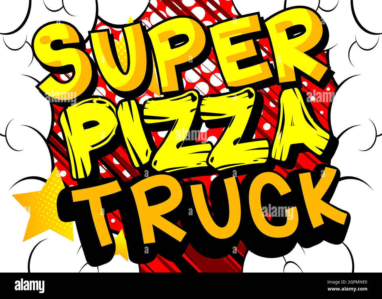 Pizza food truck Stock Vector Images - Alamy