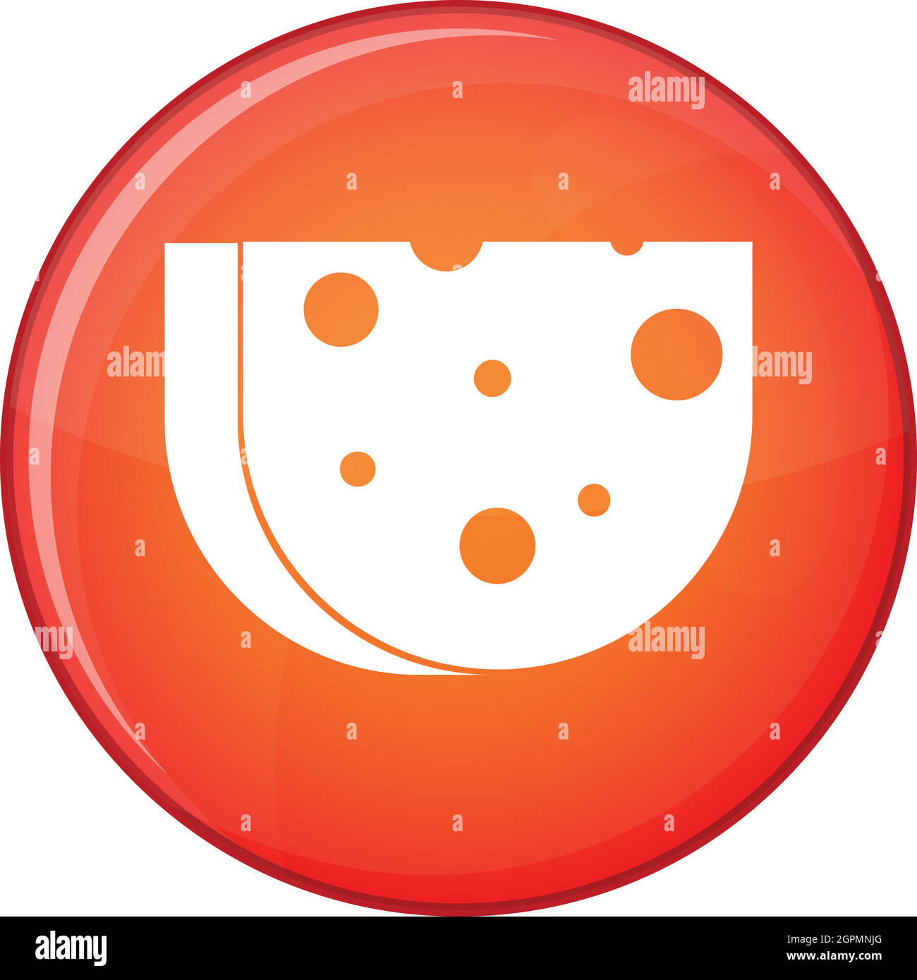 Piece of Swiss cheese icon, flat style Stock Vector Image & Art - Alamy