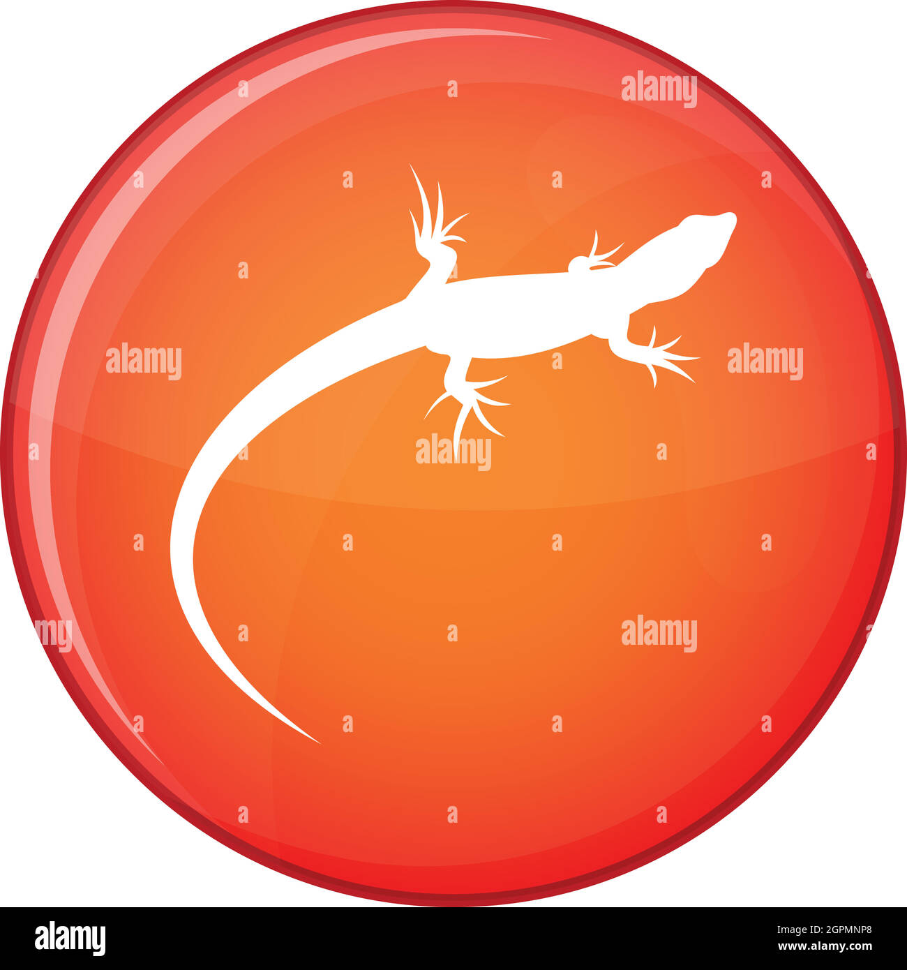 Lizard icon, flat style Stock Vector Image & Art - Alamy