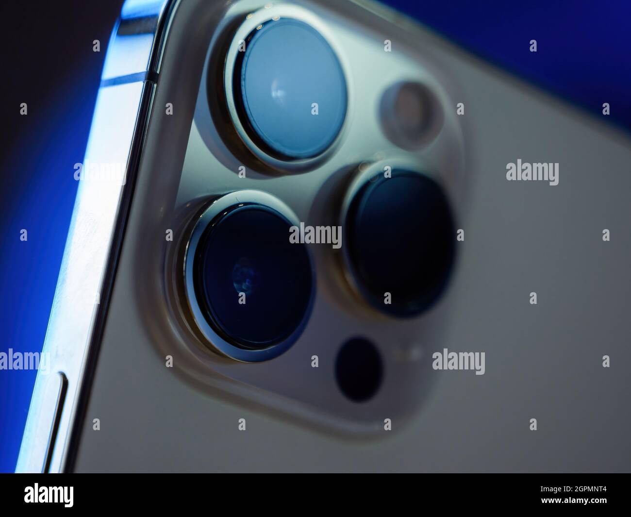 View of new iphone 13 or iphone 13 pro hi-res stock photography and ...
