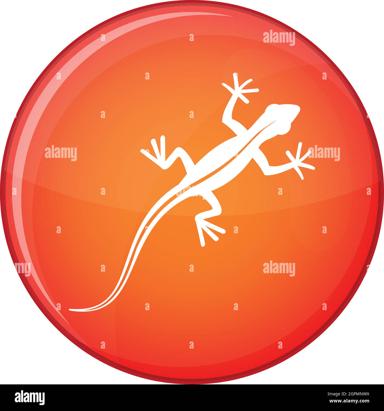Lizard icon, flat style Stock Vector Image & Art - Alamy