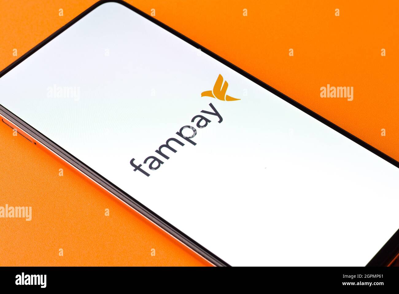 West Bangal, India - September 28, 2021 : FamPay logo on phone screen ...
