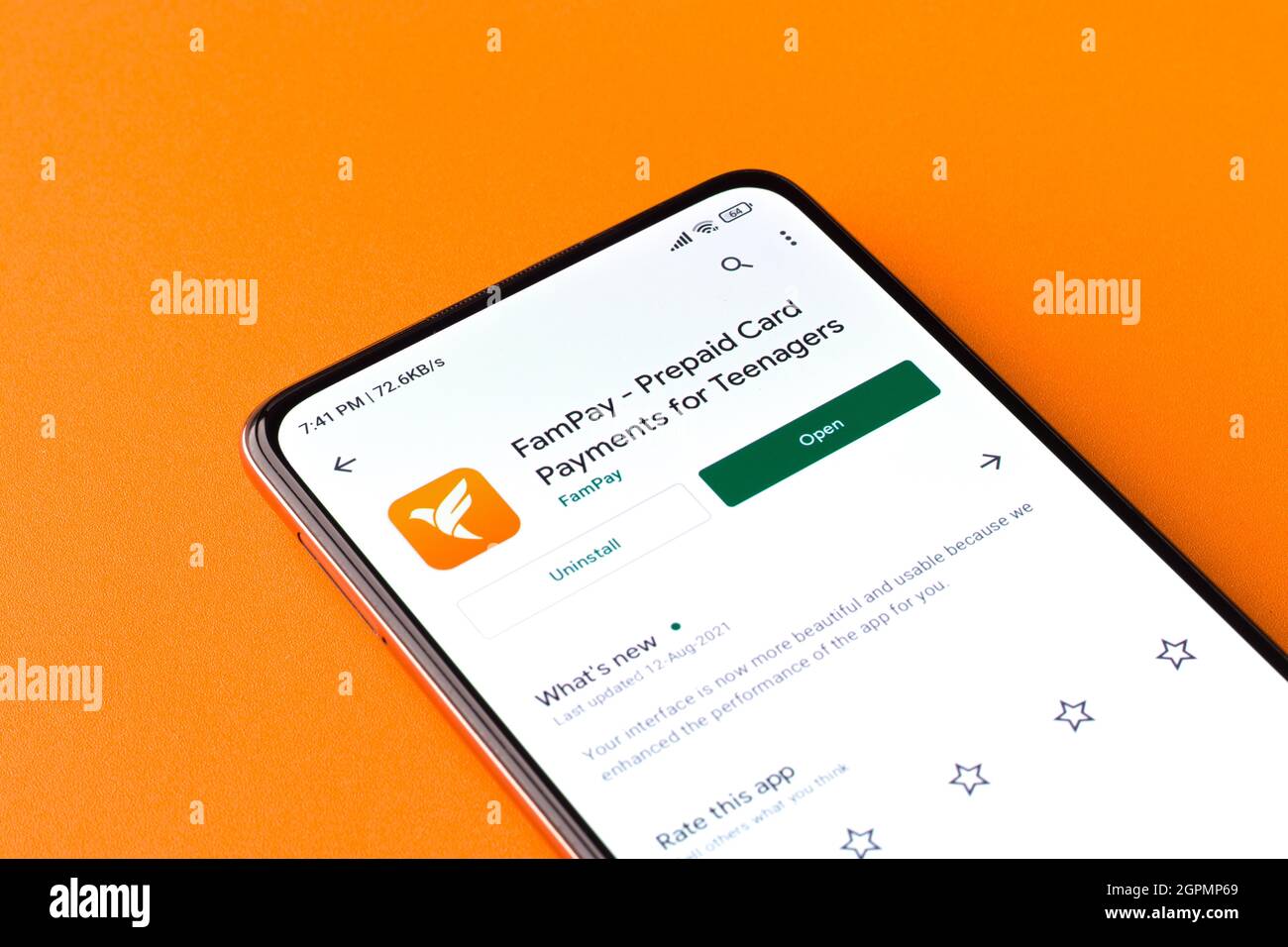 West Bangal, India - September 28, 2021 : FamPay logo on phone screen ...