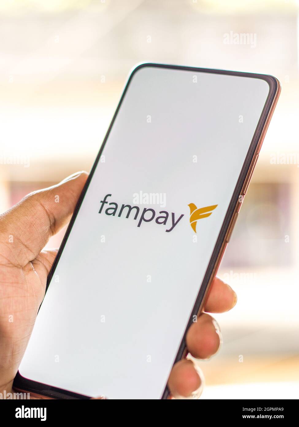 West Bangal, India - September 28, 2021 : FamPay logo on phone screen ...
