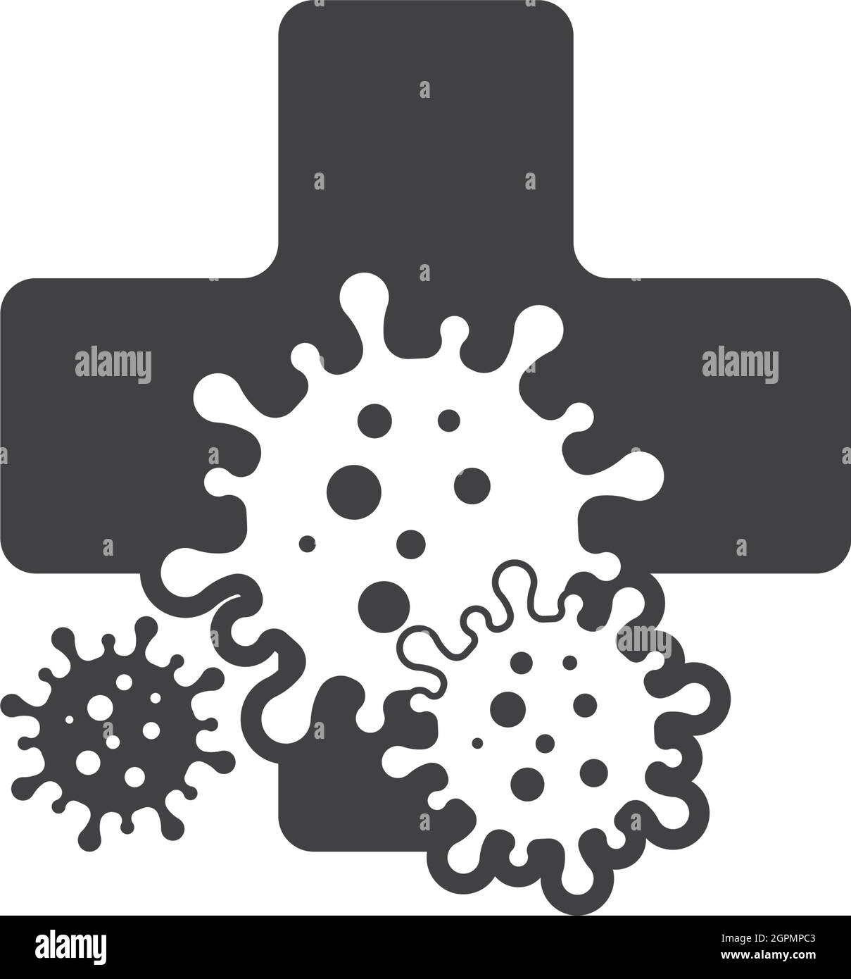 virus and bacteria icon vector illustration design Stock Vector Image ...