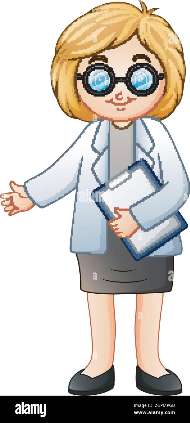 Clipboard female Stock Vector Images - Alamy