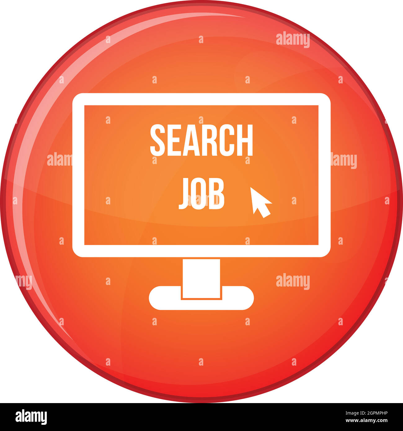 Search Job icon, flat style Stock Vector Image & Art - Alamy