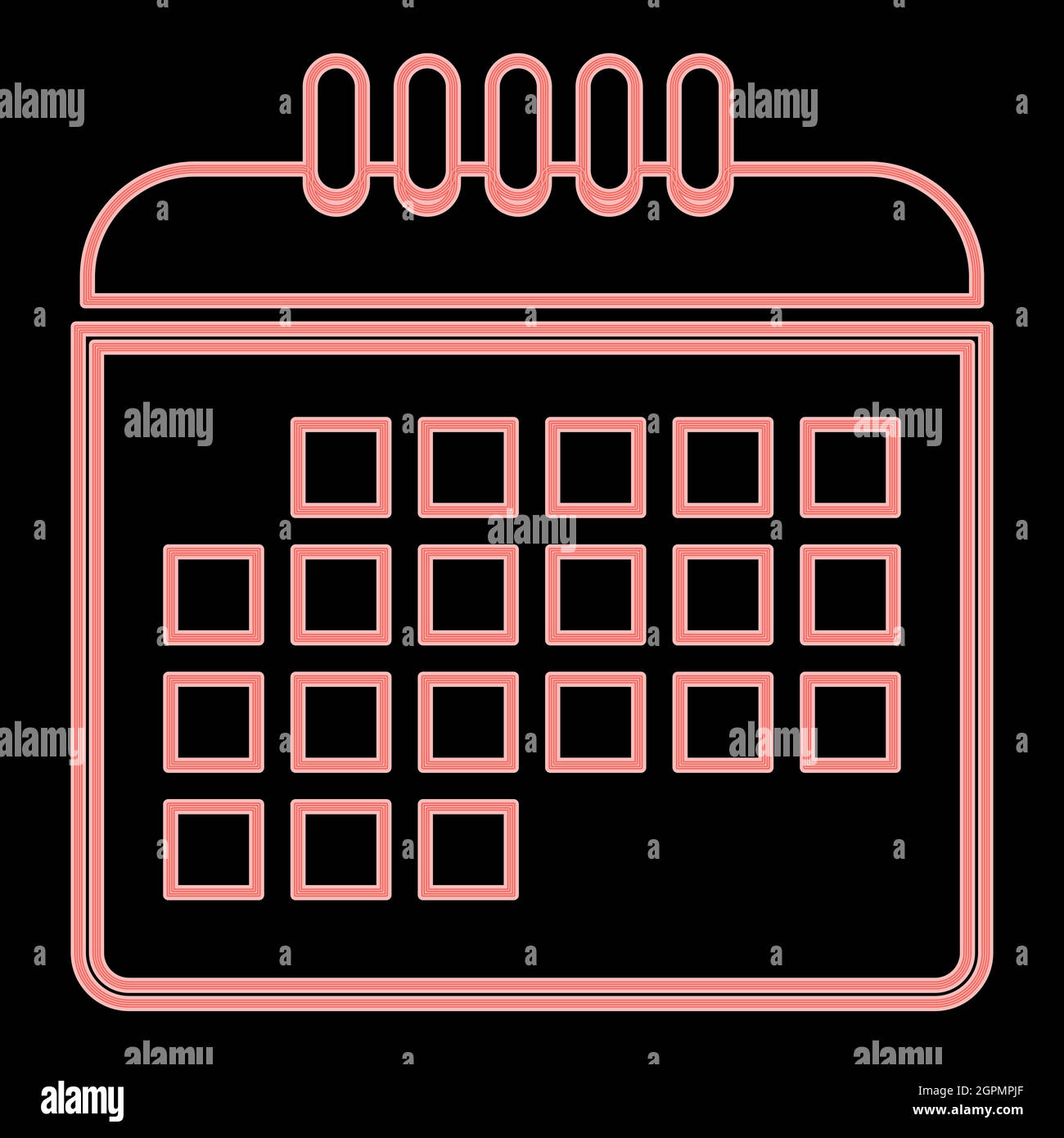 Color calendar Stock Vector Images - Alamy