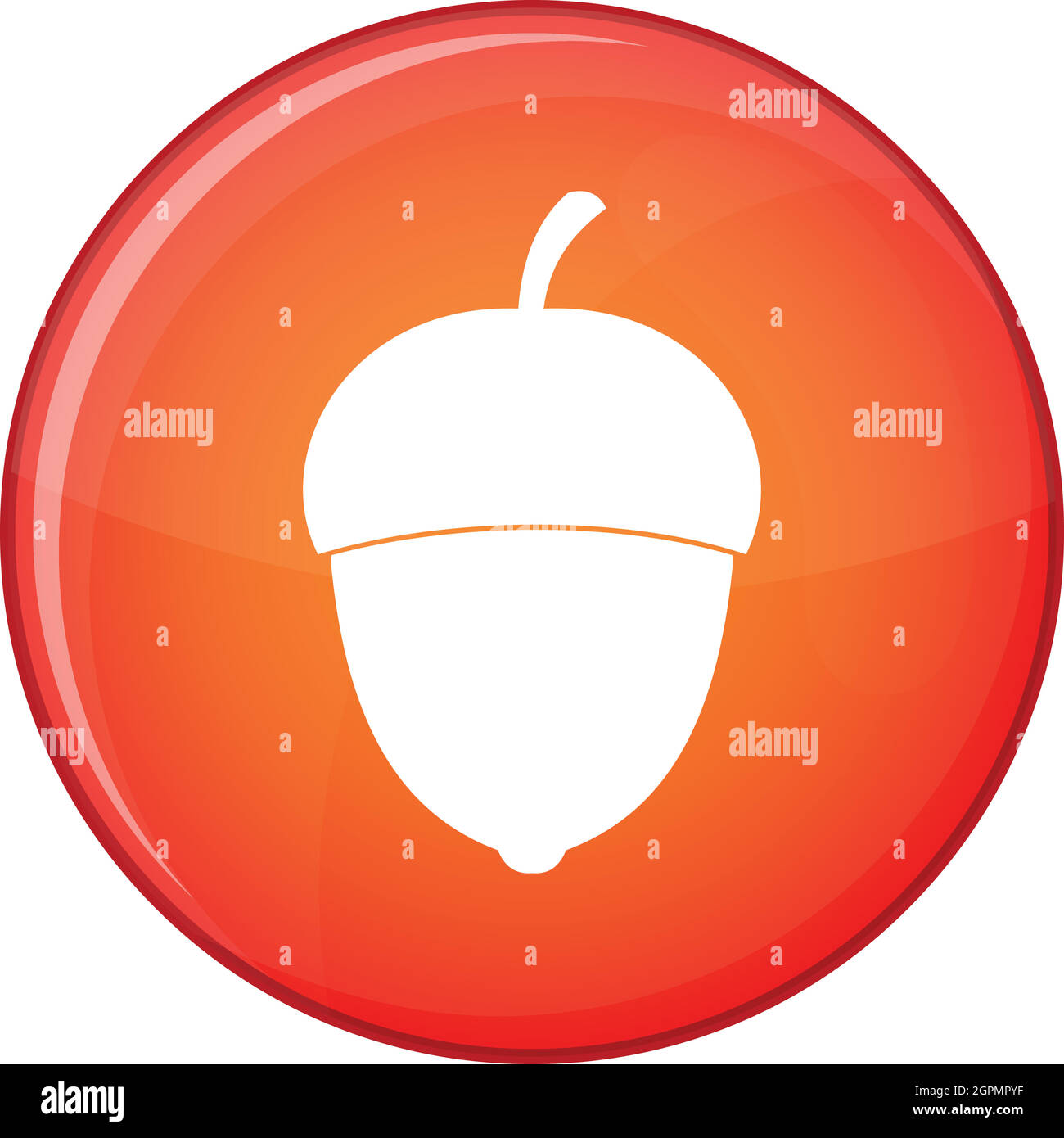 Acorn icon, flat style Stock Vector Image & Art - Alamy