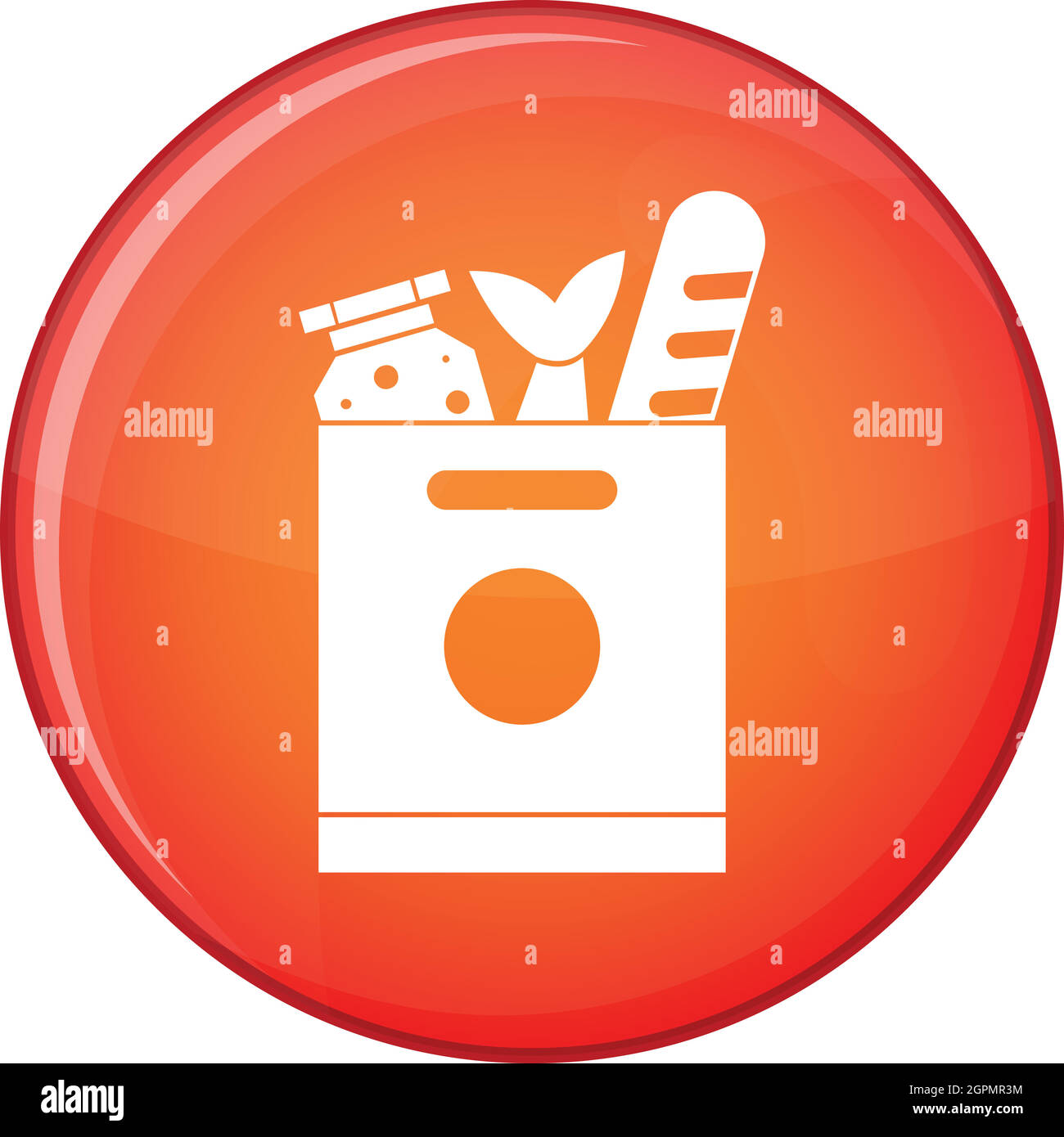 Grocery bag full food Stock Vector Images - Alamy