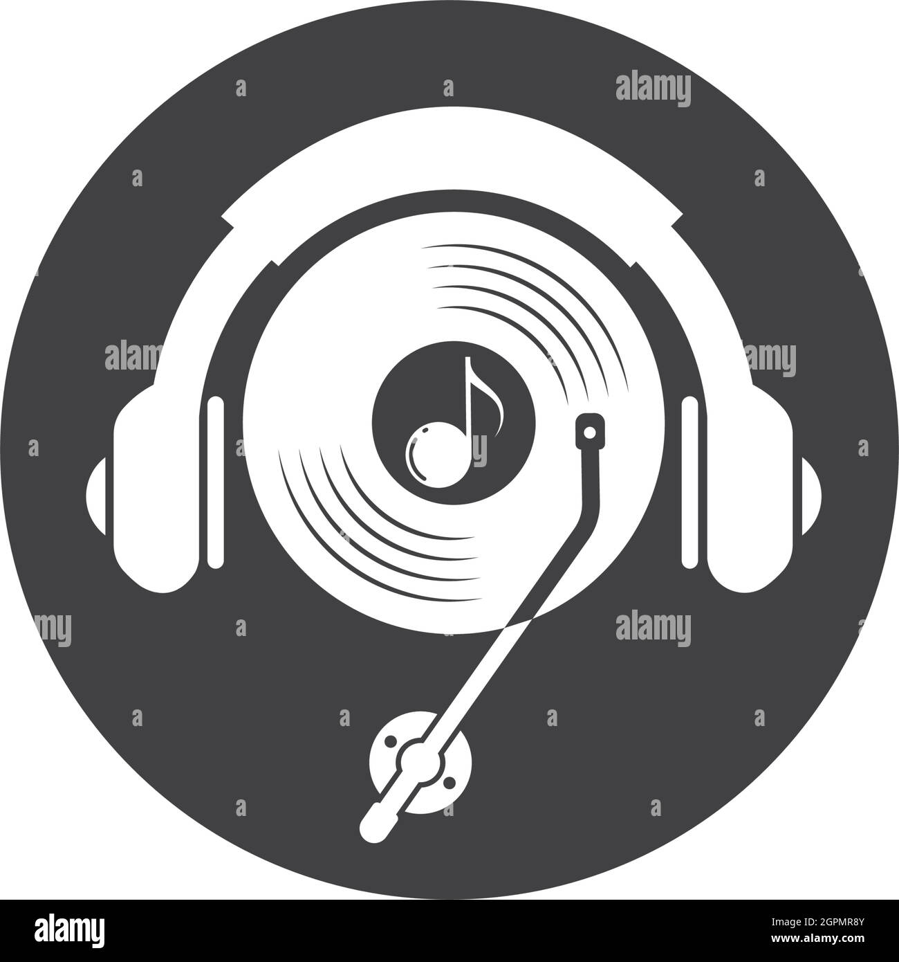 vinyl disc music vector icon illustration design Stock Vector Image ...