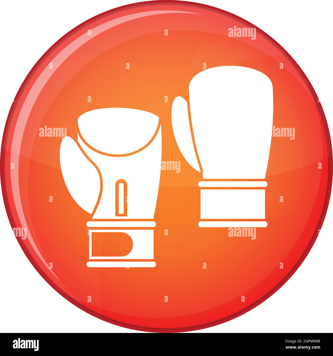 Boxing gloves icon, flat style Stock Vector Image & Art - Alamy