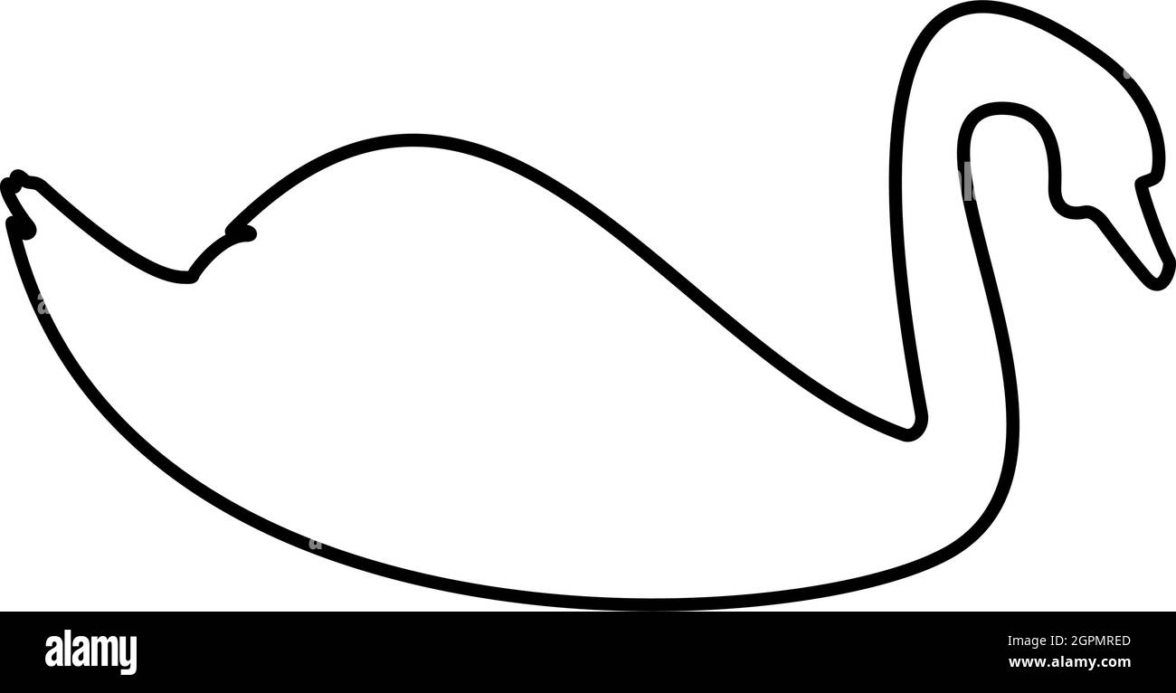 Swan Drawing Outline