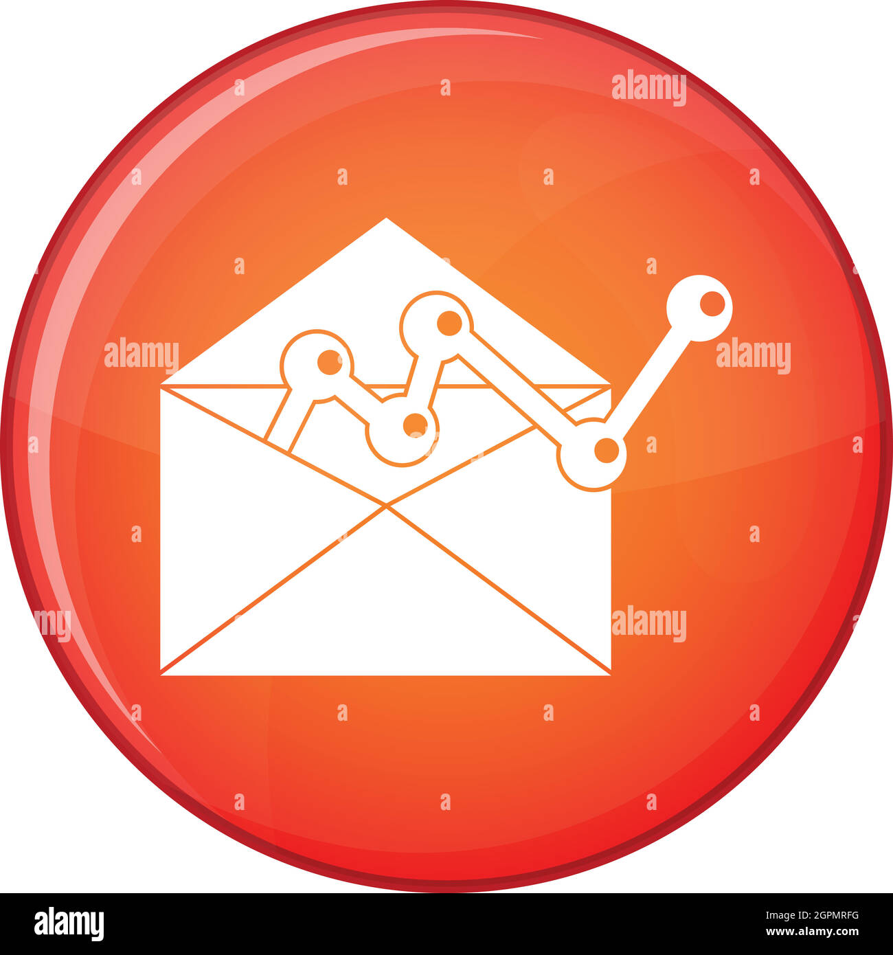 Graph icon flat style Stock Vector Images - Alamy