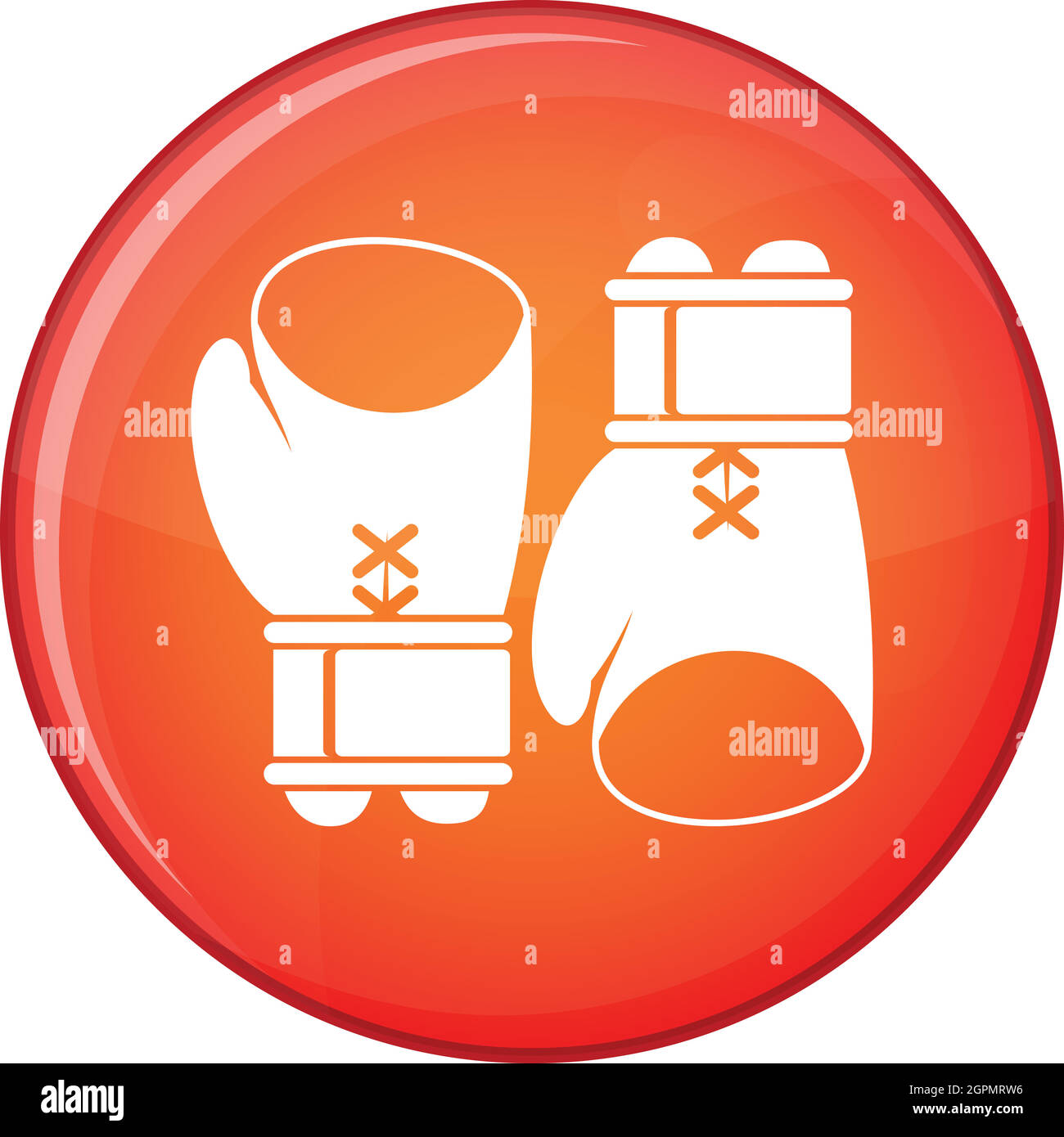 Boxing gloves icon, flat style Stock Vector Image & Art - Alamy
