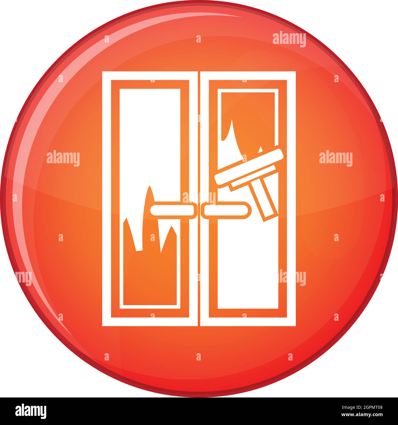 Clean window glass sponge Stock Vector Images - Alamy