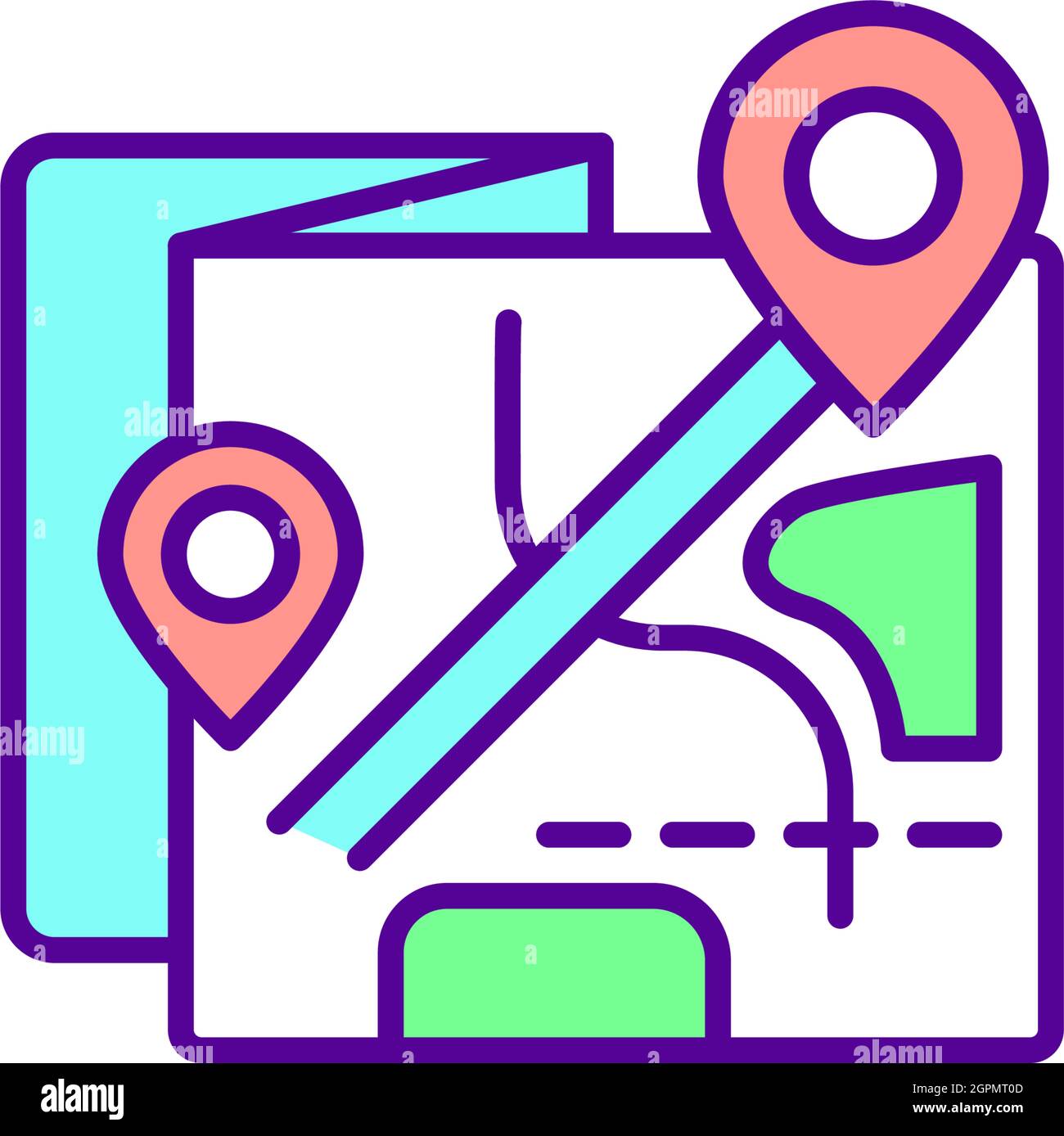 Lowering traffic intensity RGB color icon Stock Vector Image & Art - Alamy