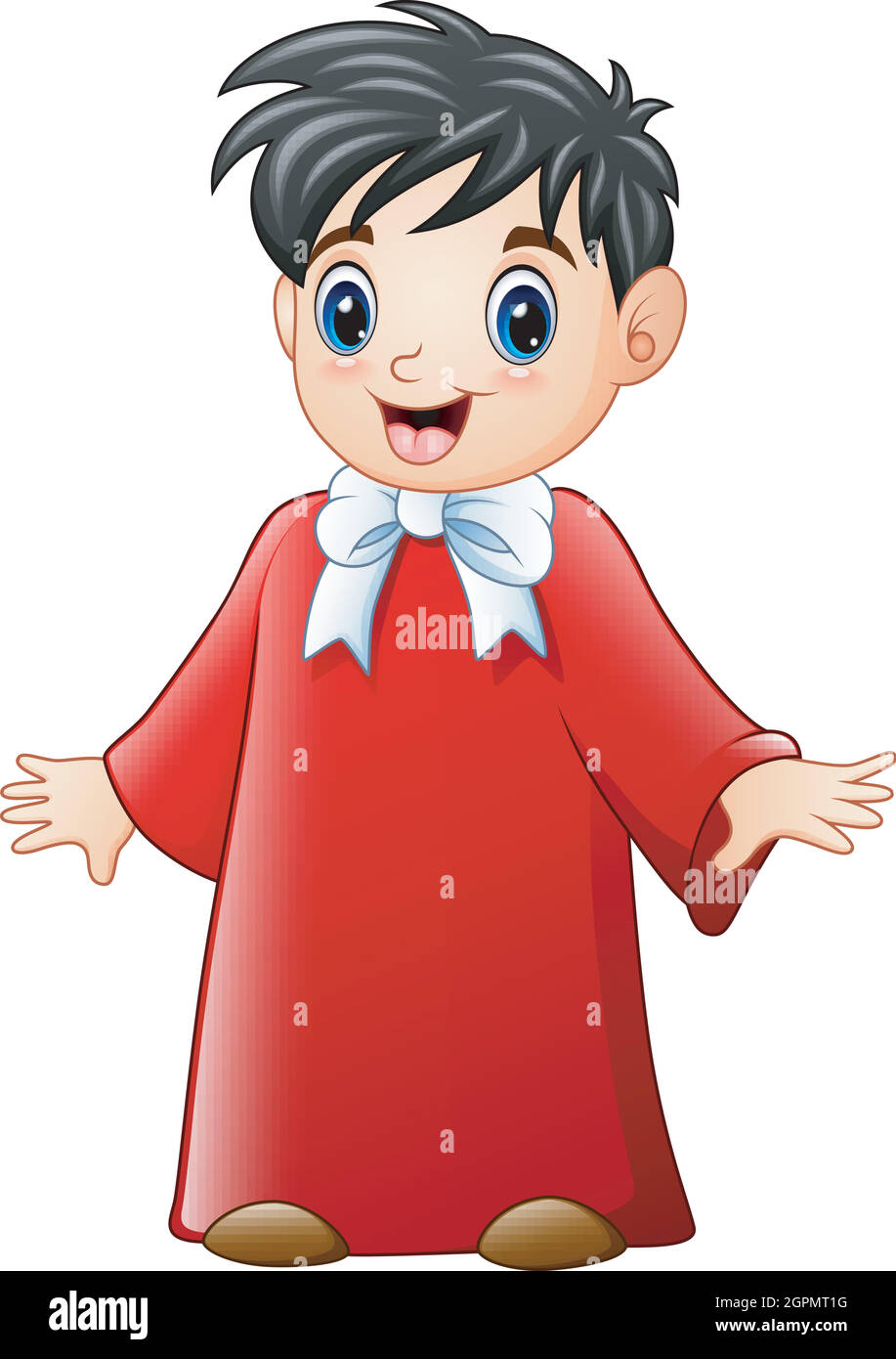Vector illustration of Boy choir cartoon Stock Vector Image & Art - Alamy