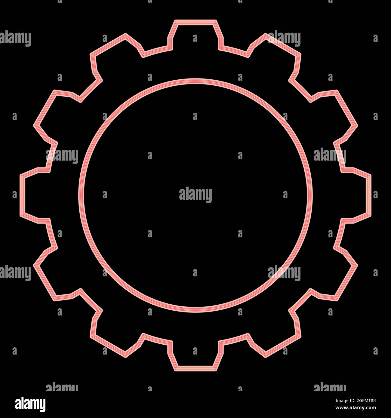 Red gears image Stock Vector Images - Alamy