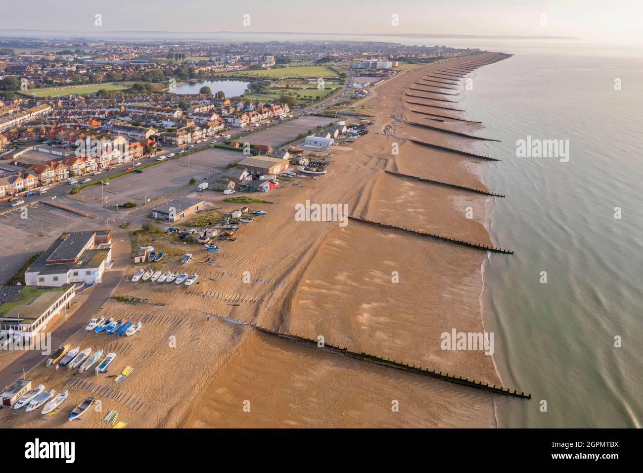 Eastbourne aerial seafront view hi-res stock photography and images - Alamy
